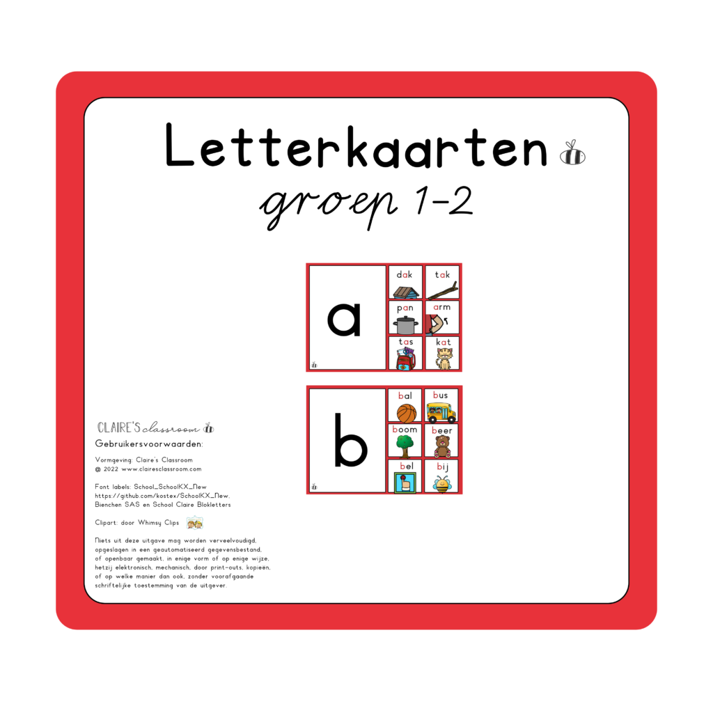 letterkaarten – Claire's Classroom