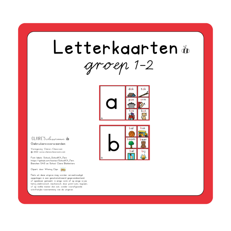 letterkaarten – Claire's Classroom
